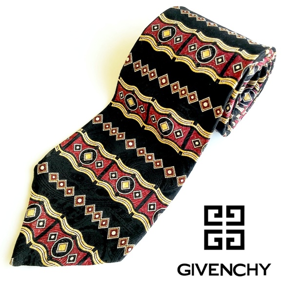 Givenchy | Accessories | Monsieur Givenchy Pure Silk Art Deco Tie ...